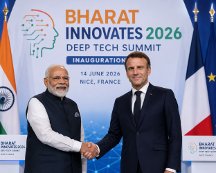 Prime Minister Narendra Modi and French President Emmanuel Macron ...